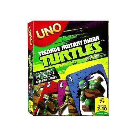 Mattel | Toys | Tmnt Uno Card Game Classic Card Game Teenage Mutant ...
